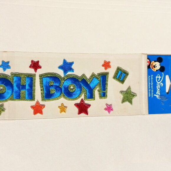 Disney | Party Supplies | For 10 Disney Oh Boy Embroidered Stickers ...